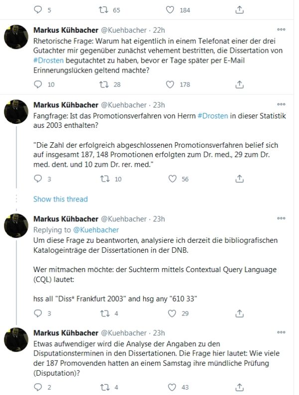 Dr. Markus Kühbacher – Drosten Doktorarbeit Twitter 2 | Mitdenken-761 Dr. Markus Kühbacher – Drosten Doktorarbeit Twitter 2 | Mitdenken-761